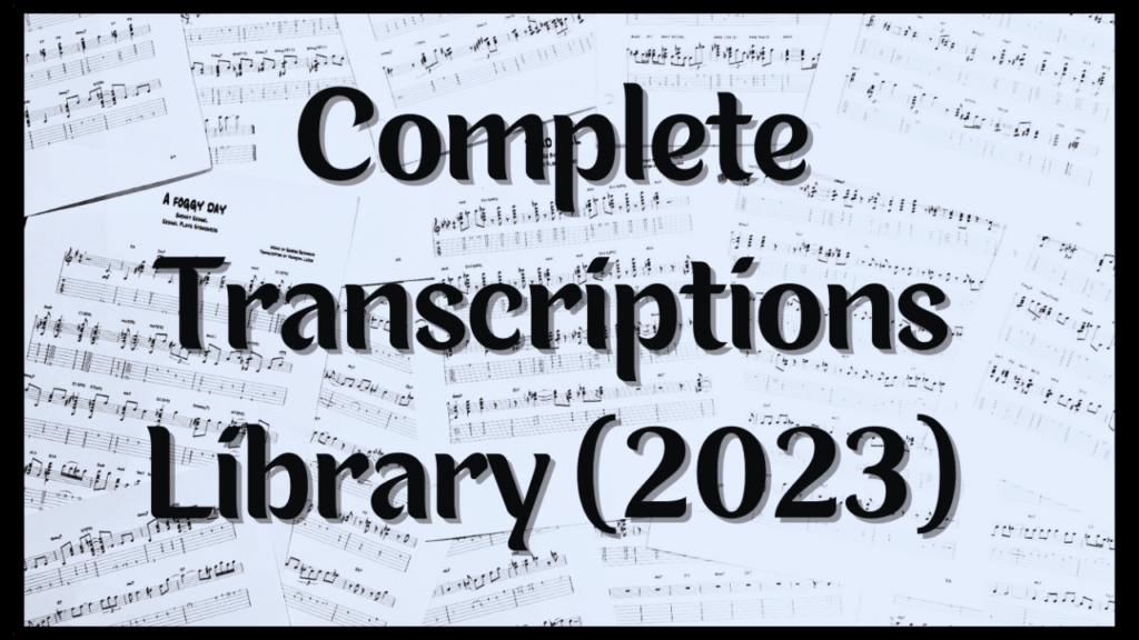 ‘Complete Transcriptions Library’ (2023) – François Leduc Online Library